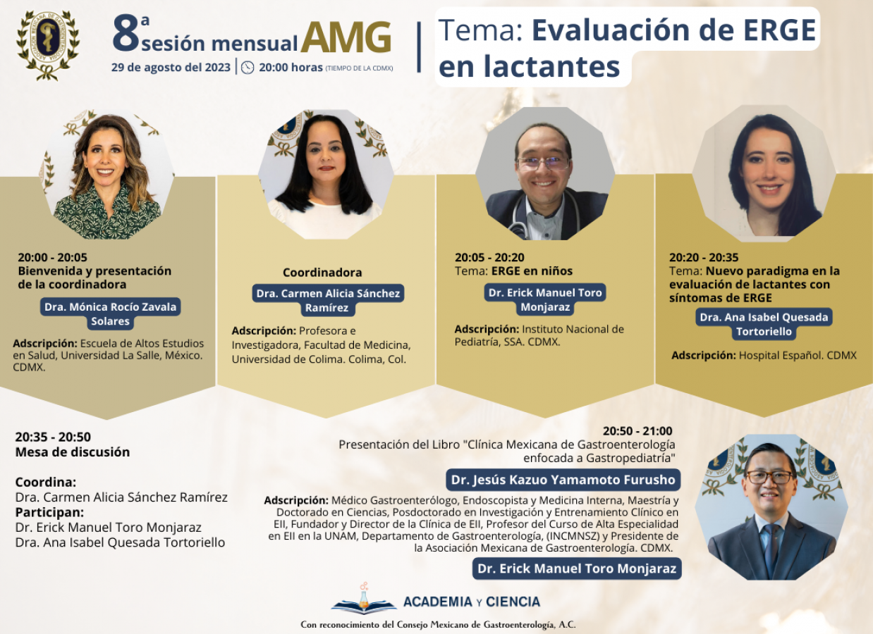 Sesión Mensual Agosto 2023: Evaluación de ERGE en lactantes ...